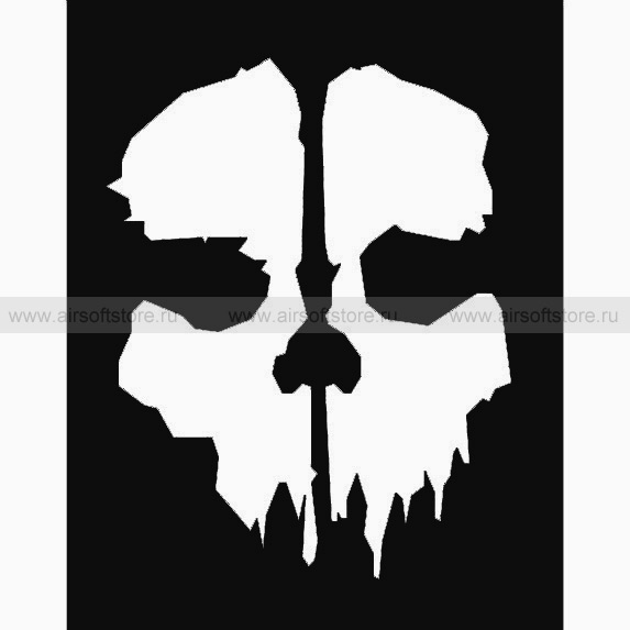 Call Of Duty Ghosts Logo Stencil